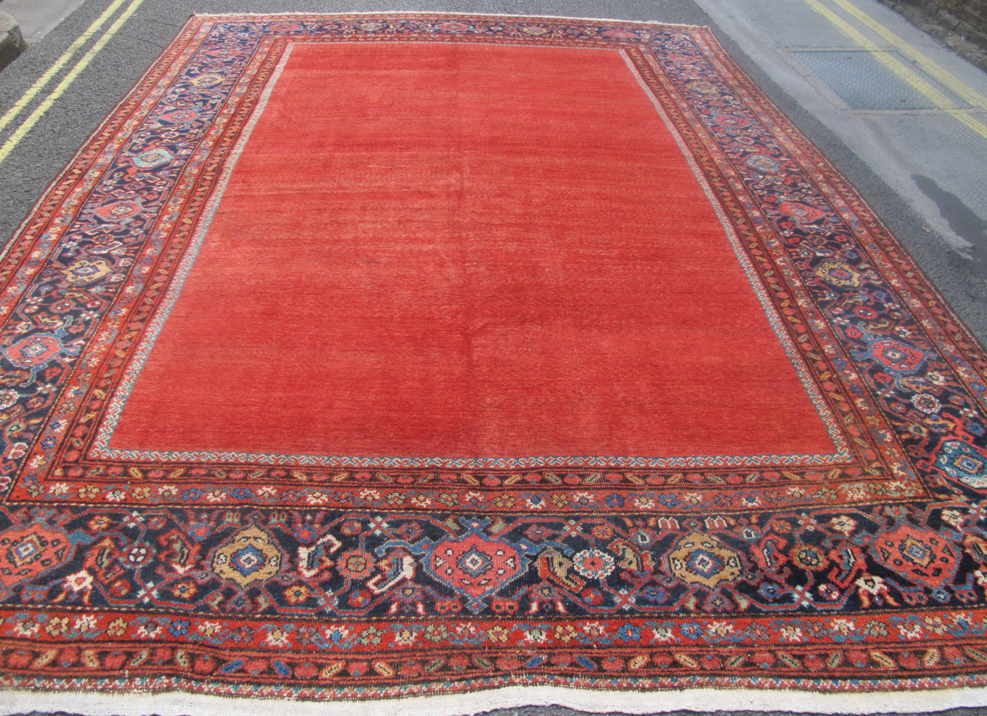Fereghan Carpet With Open Field Design 3.93m x 2.89m | Aaron Nejad Gallery